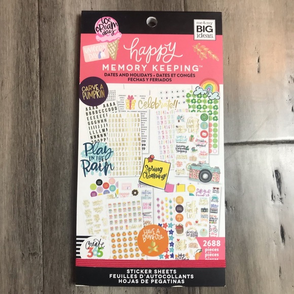 Me & My Big Ideas | Accessories | The Happy Planner Sticker Book Memory ...